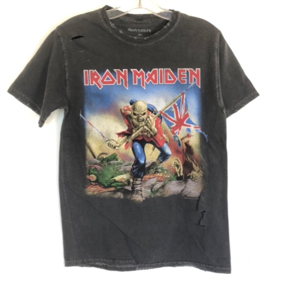 Iron Maiden | Shirts | Iron Maiden Eddie The Trooper Destroyed Graphic ...